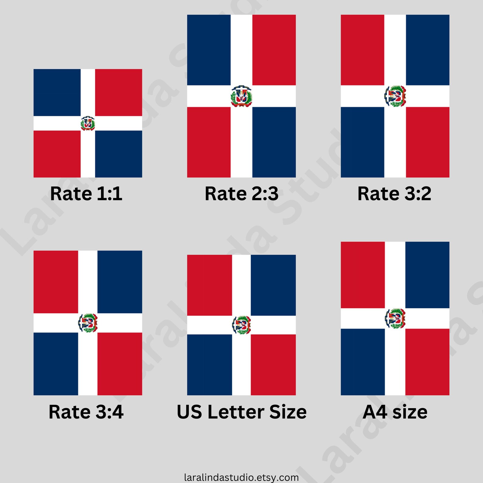 Dominican Republic Flag Bundle 77 SVG & PNG Printable Files for Ready ...