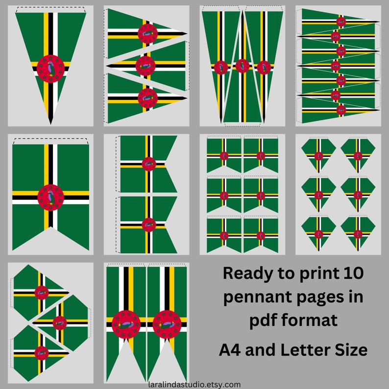 Dominica Flag Bundle 77 SVG & PNG Printable Files for Ready to Use ...