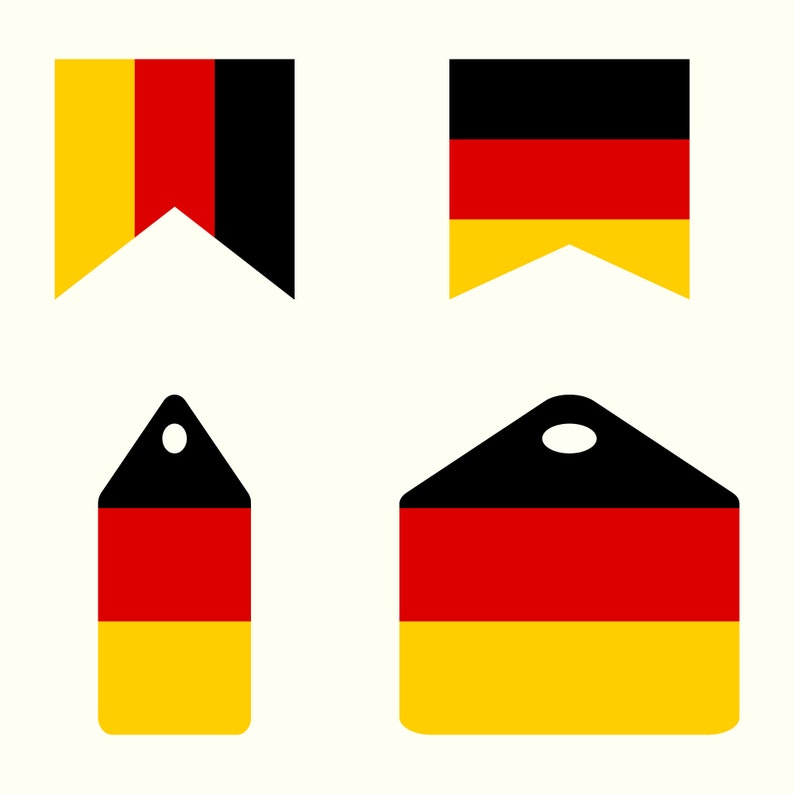 Germany Flag Bundle 53 SVG and PNG Files for Print-ready Designs - Etsy