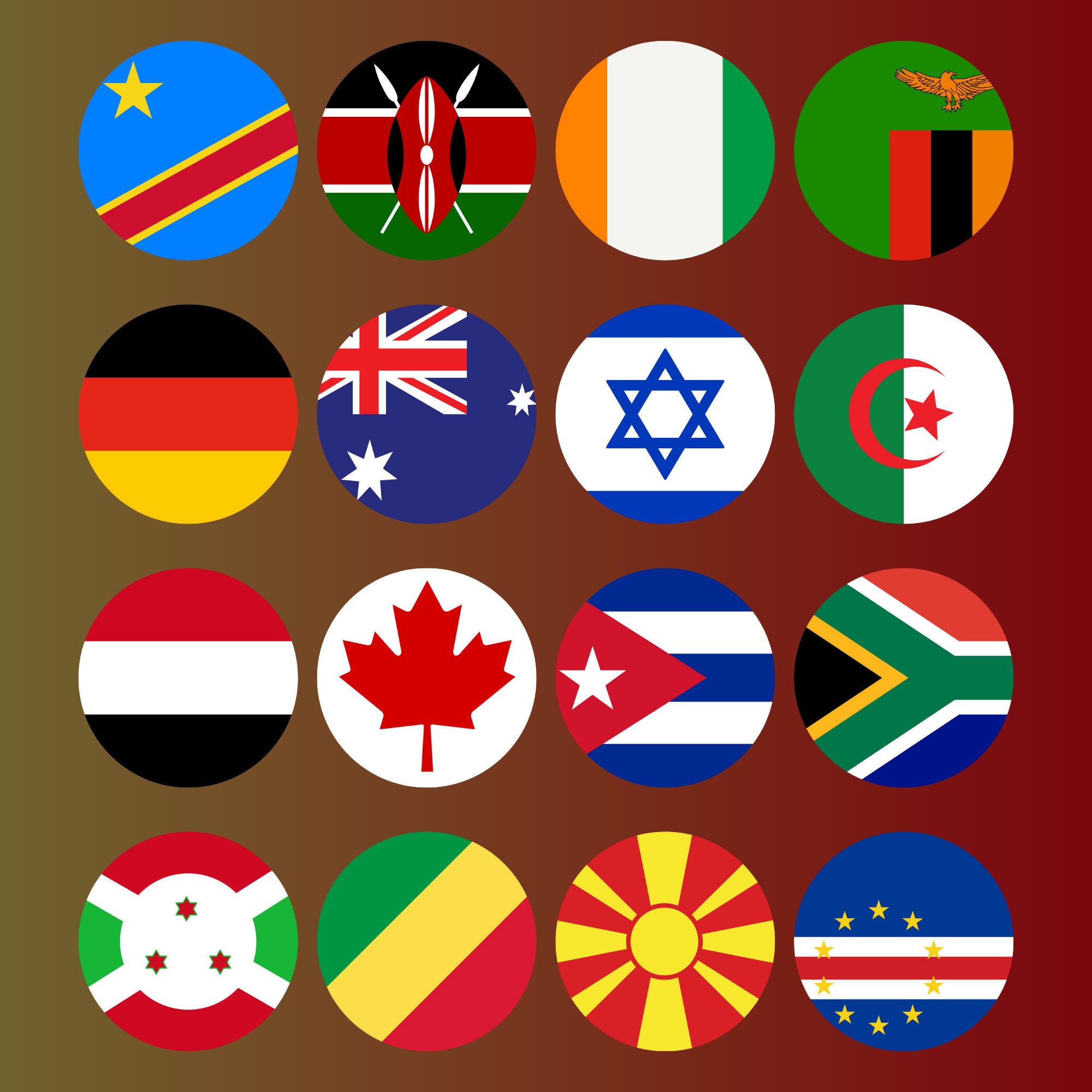 Country Flag Instagram Story Highlight Covers 190+ Instagram Flags ...