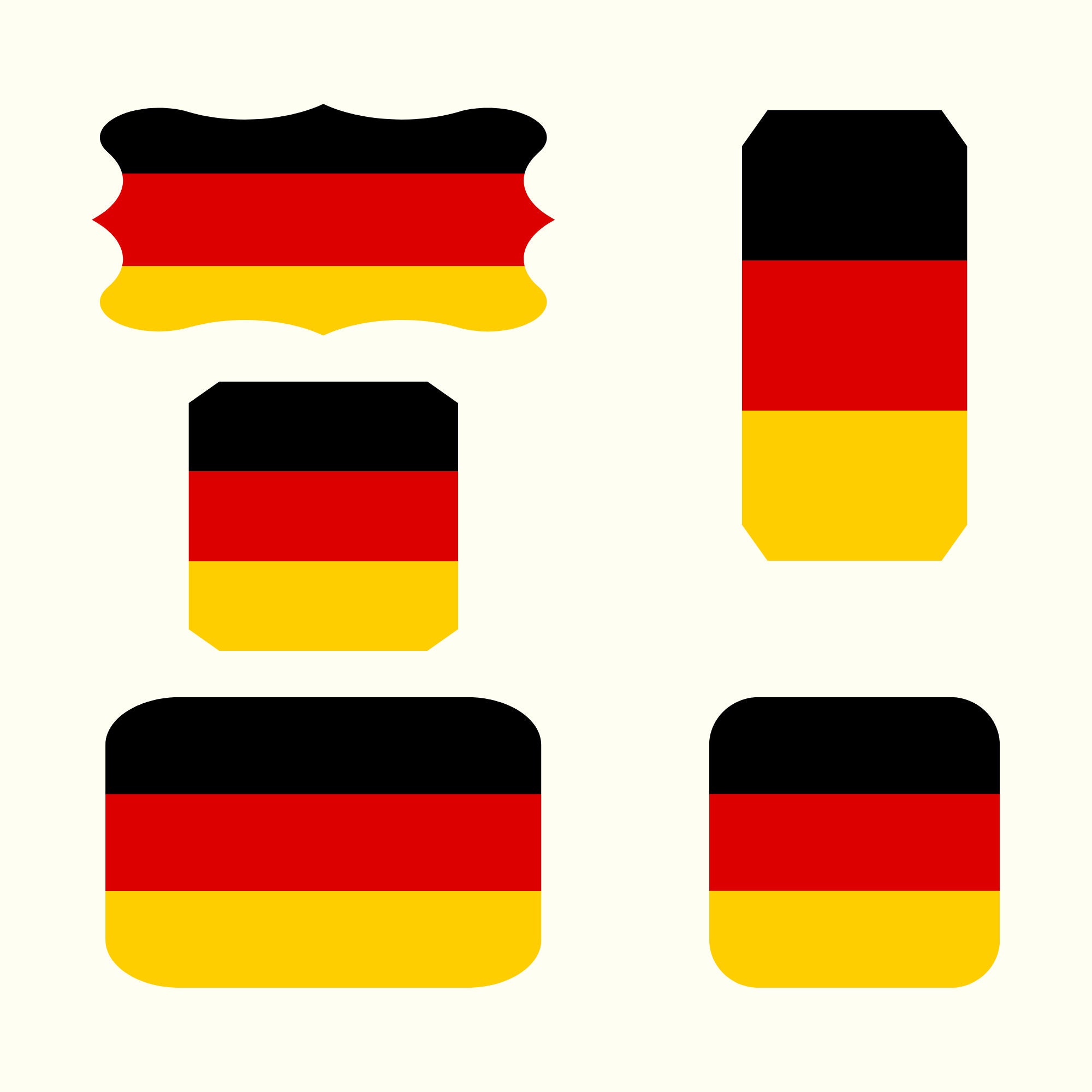Germany Flag Bundle 53 SVG and PNG Files for Print-ready Designs - Etsy