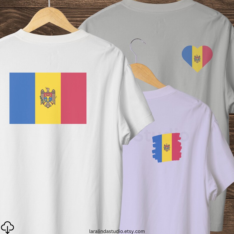 Moldova Flag Bundle 77 SVG & PNG Printable Files for Ready to Use ...