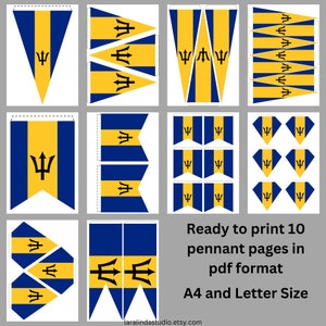 Barbados Flag Bundle 77 SVG & PNG Printable Files for Ready to Use ...