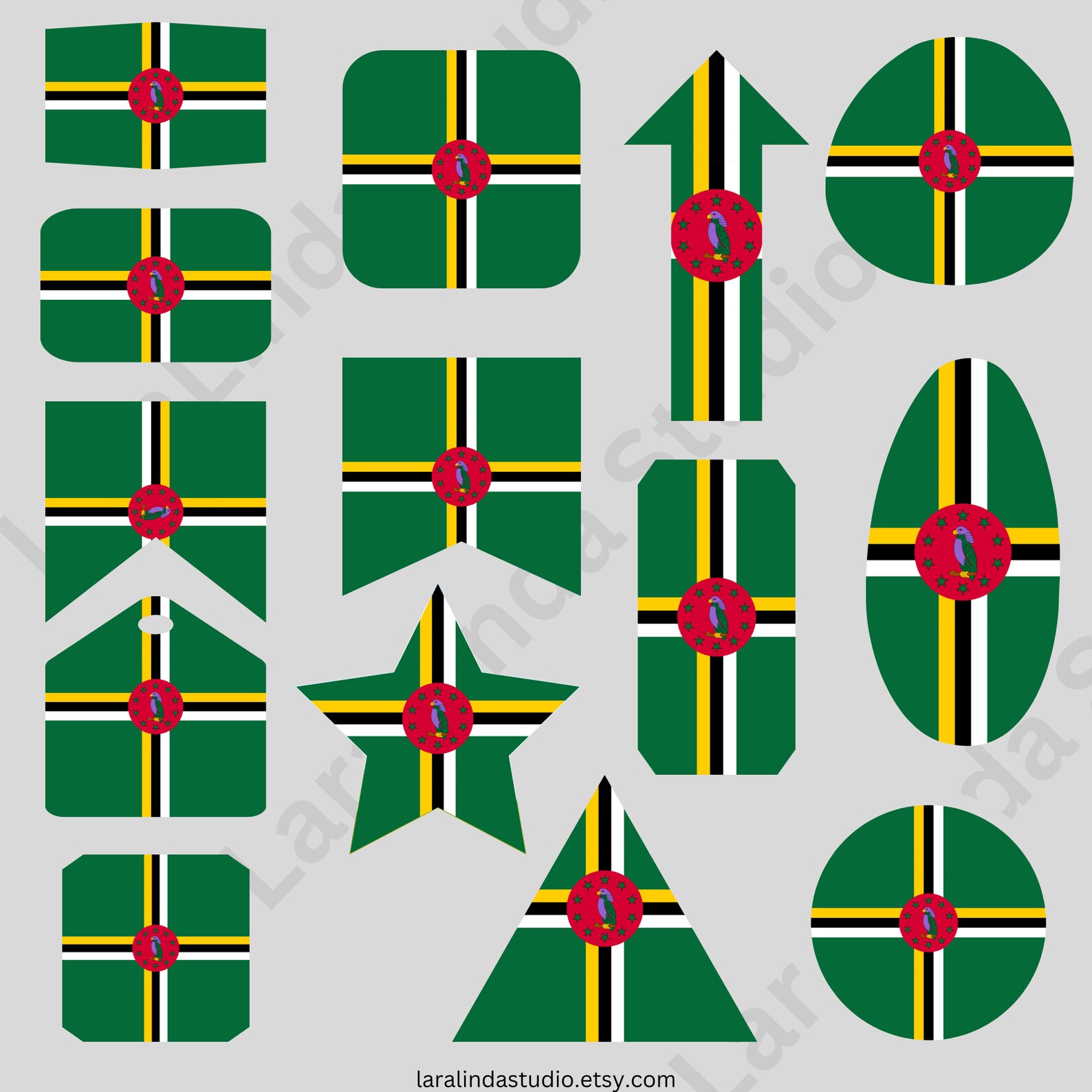 Dominica Flag Bundle 77 SVG & PNG Printable Files for Ready to Use ...