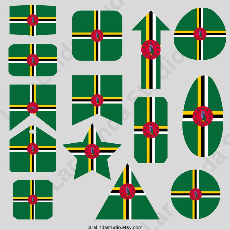 Dominica Flag Bundle 77 SVG & PNG Printable Files for Ready to Use ...