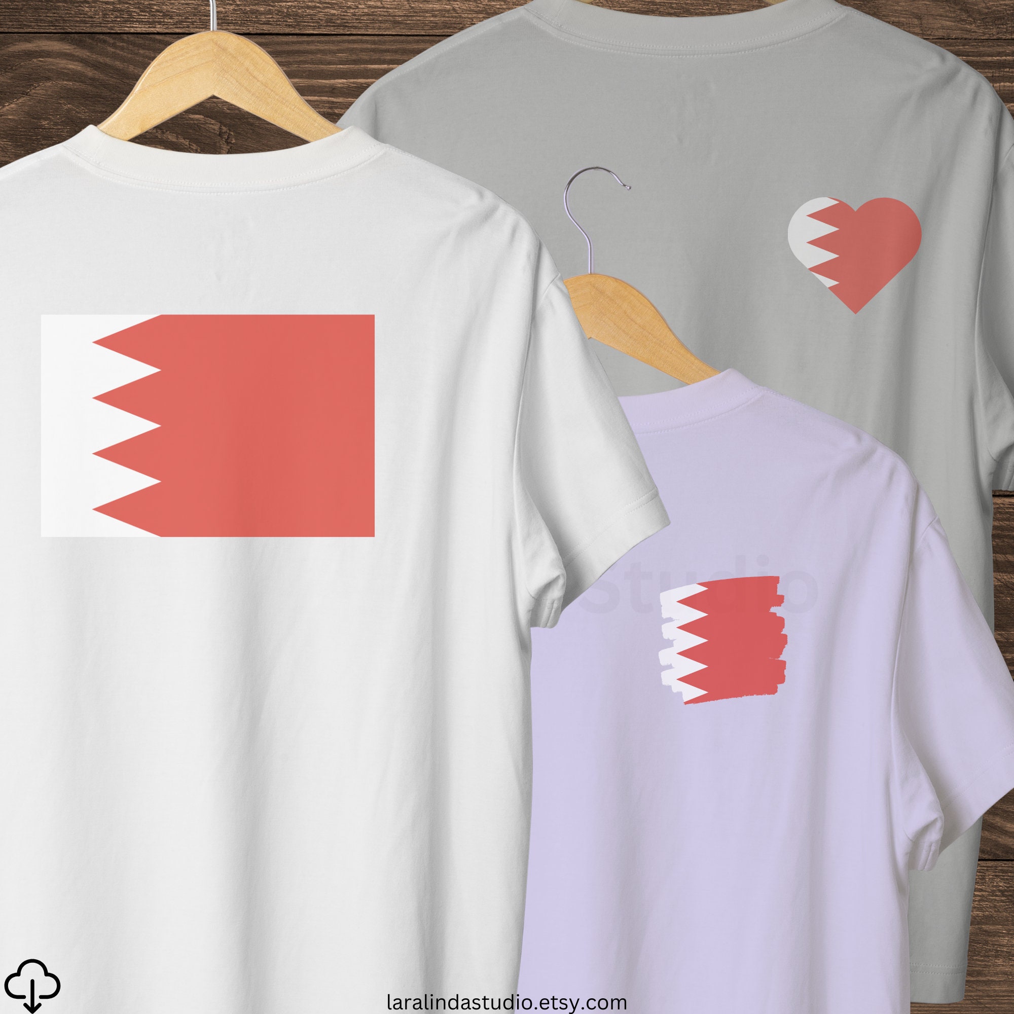 Bahrain Flag Bundle 77 SVG & 77 PNG Printable Files for Ready to Use ...