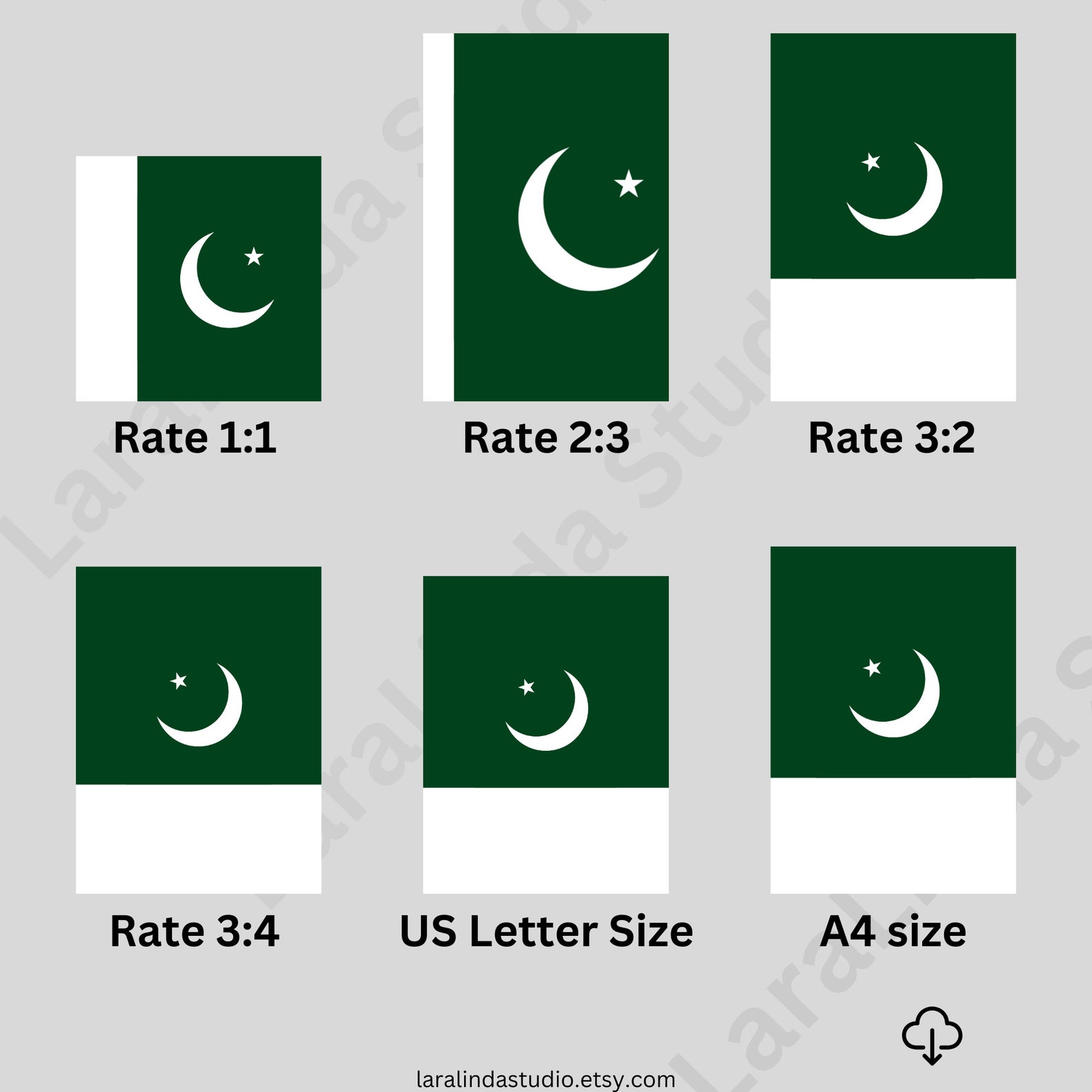 Pakistan Flag Bundle 77 SVG & 77 PNG Printable Files for Ready to Use ...