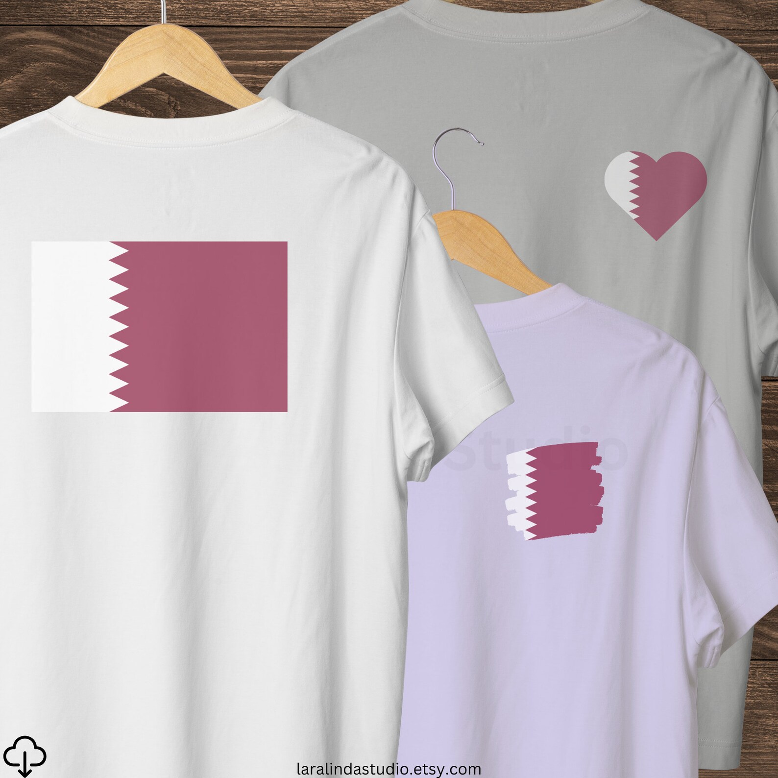 Qatar Flag Bundle 77 SVG & 77 PNG Printable Files for Ready to Use ...