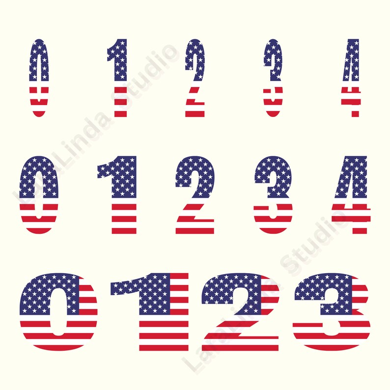 Svg Files for United States Flag Alphabet and Numbers USA Flag PNG ...