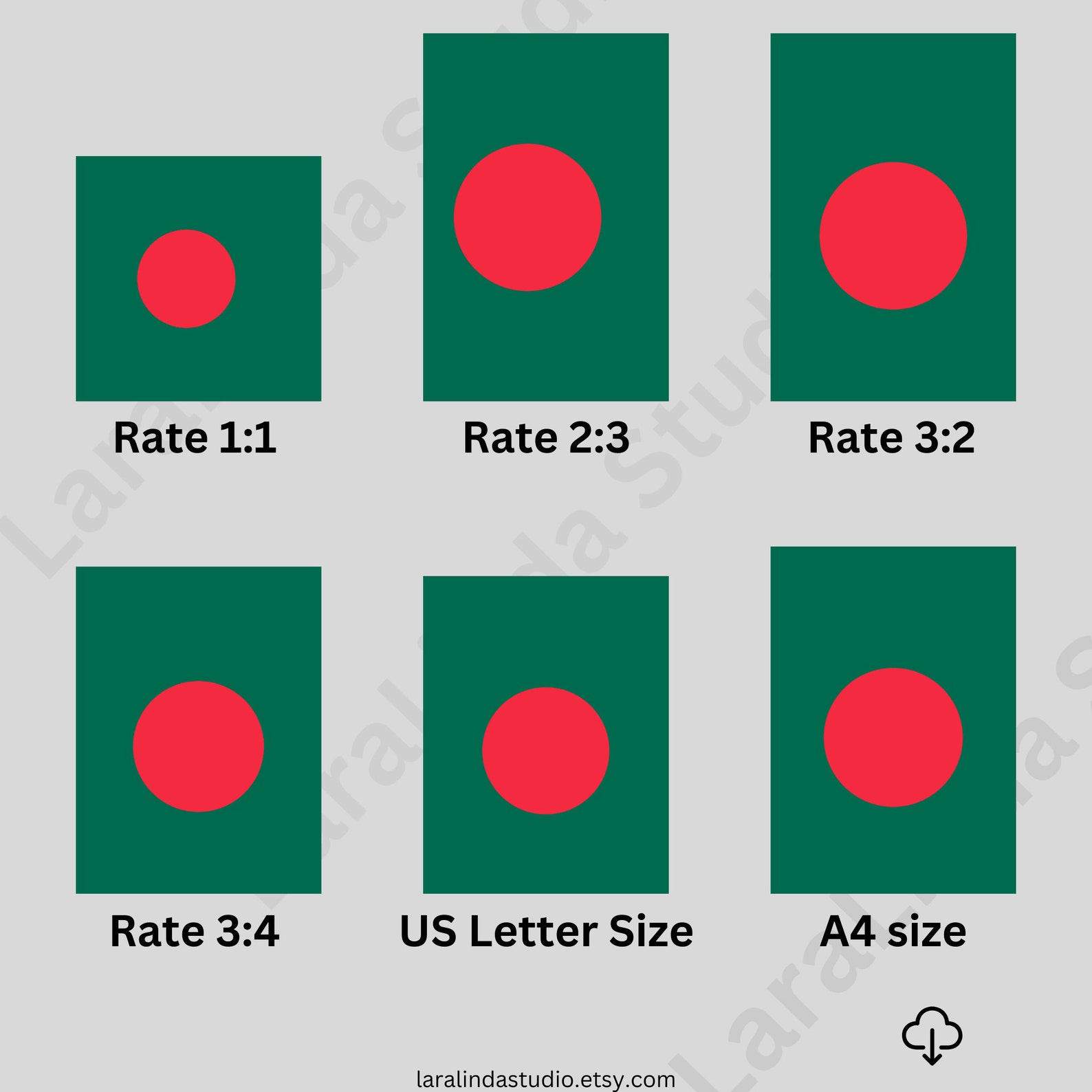 Bangladesh Flag Bundle 77 SVG & 77 PNG Printable Files for Ready to Use ...