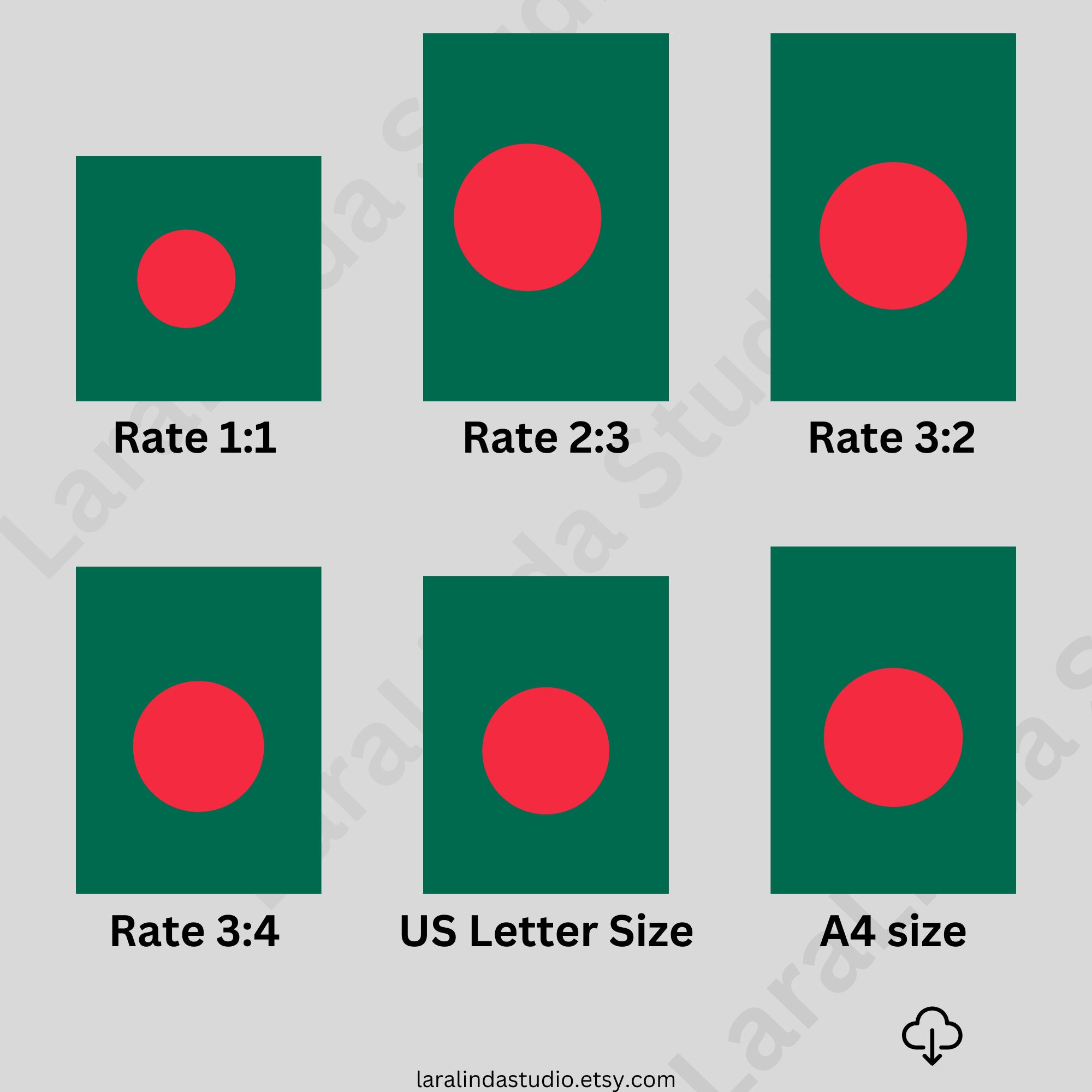 Bangladesh Flag Bundle 77 SVG & 77 PNG Printable Files for Ready to Use ...