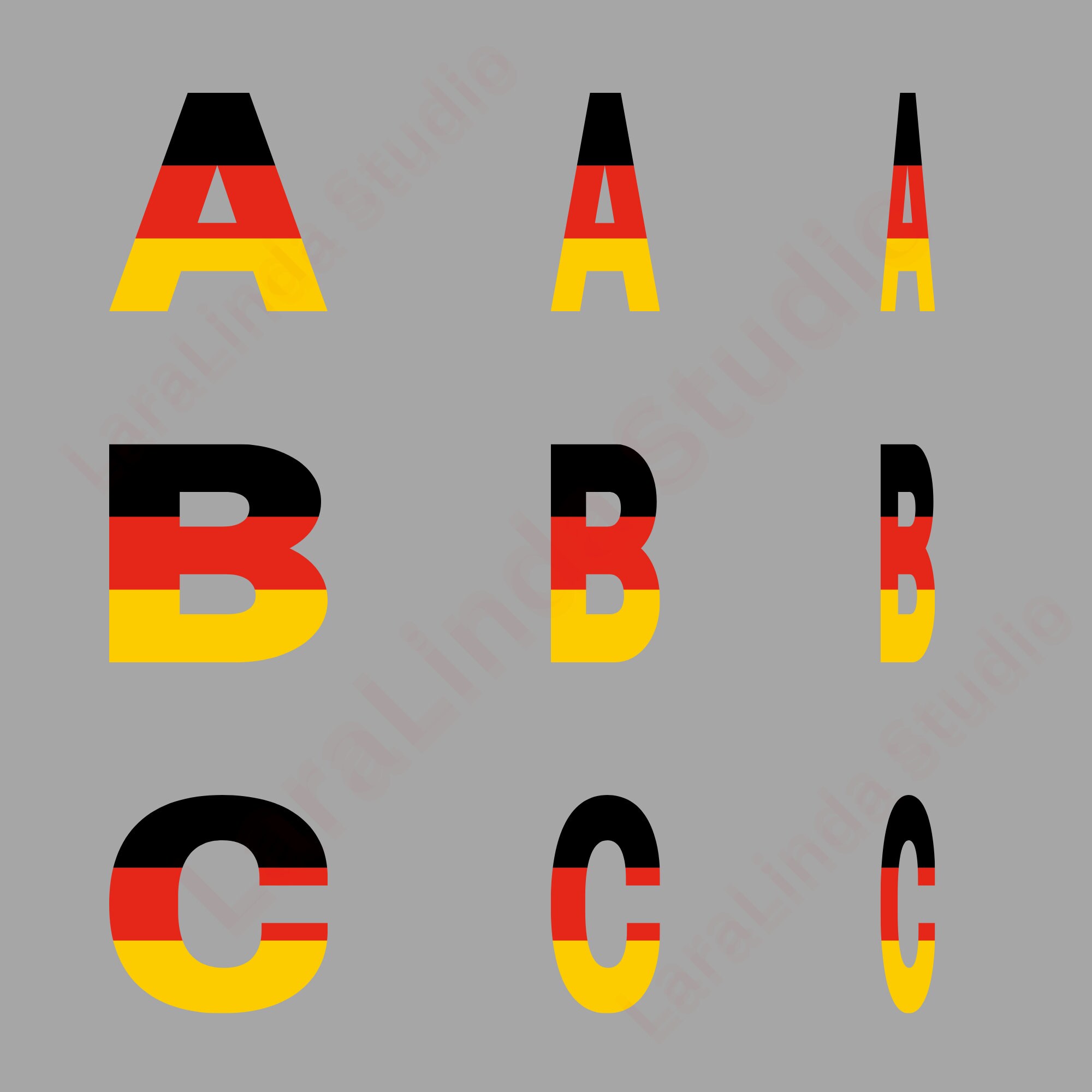 Germany Flag Alphabet and Numbers Svg Files 186 Files - Etsy