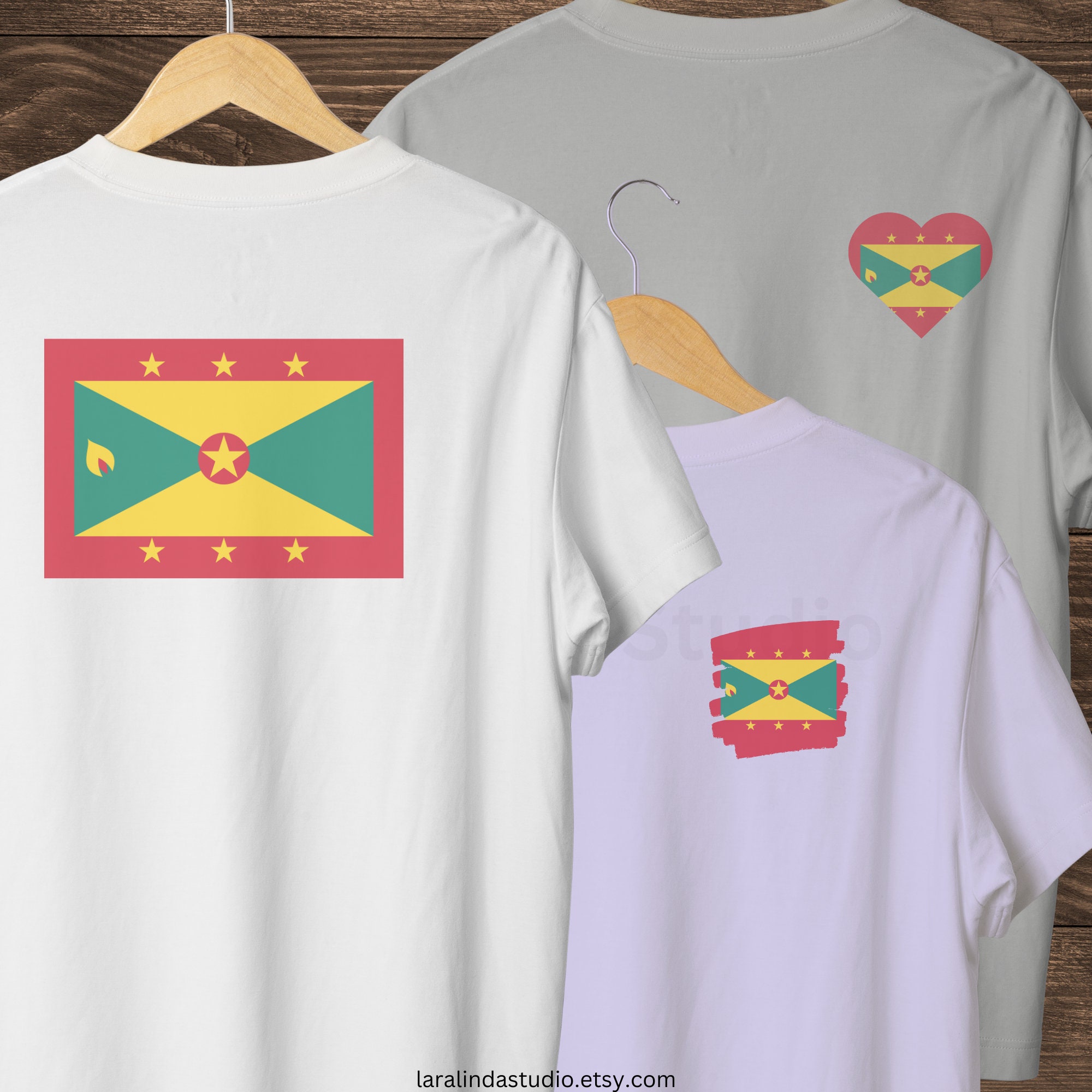 Grenada Flag Bundle 77 SVG & PNG Printable Files for Ready to Use ...