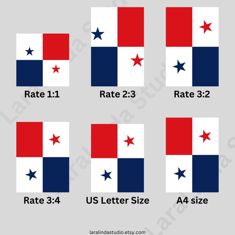 Panama Flag Bundle 77 SVG & PNG Printable Files for Ready to Use ...