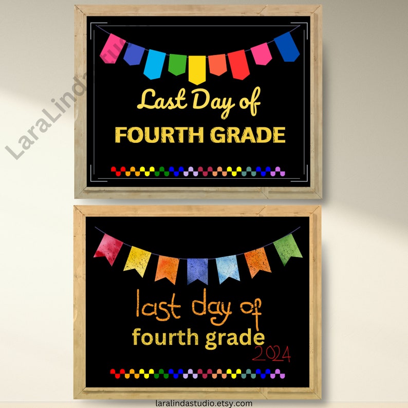 Last Day of Fourth Grade Graduate 15 Different Designs for 4th Grade ...
