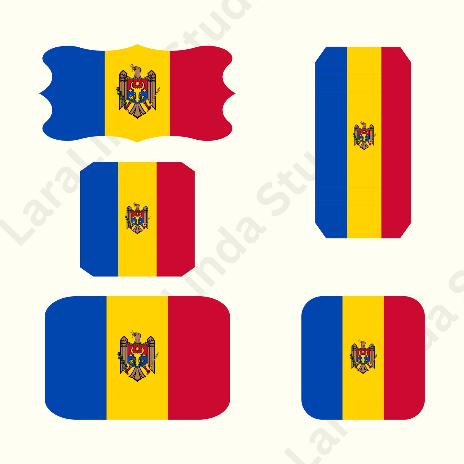 Moldova Flag Bundle 53 SVG and PNG Files for Ready to Print Designs - Etsy