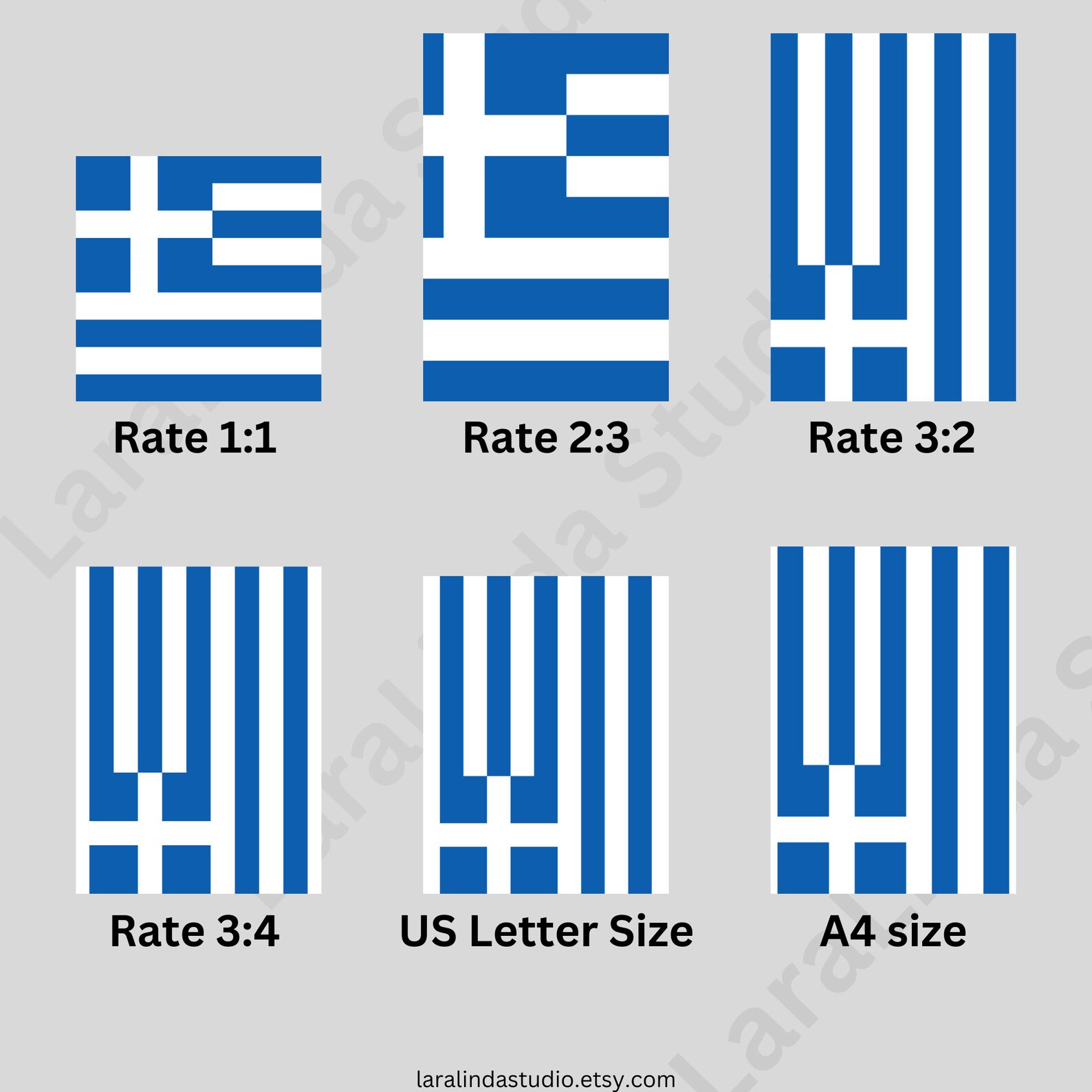 Greece Flag Bundle 77 SVG & PNG Printable Files for Ready to Use ...