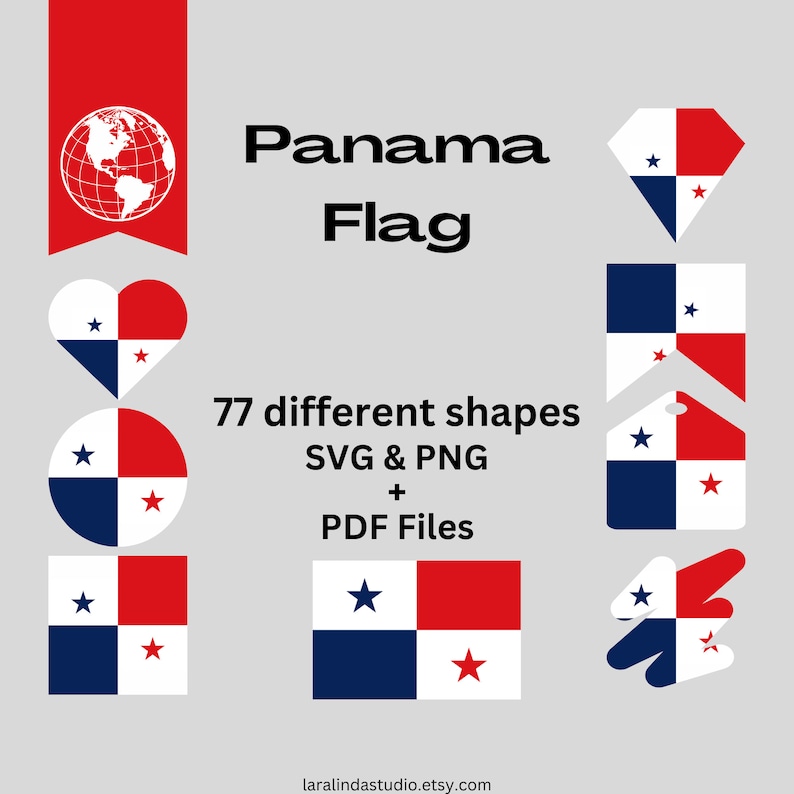 Panama Flag Bundle 77 SVG & PNG Printable Files for Ready to Use ...