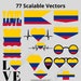 Colombia Flag Bundle 77 SVG & PNG Printable Files for Ready to Use ...