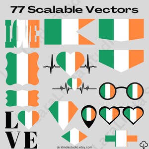 Ireland Flag Bundle 77 SVG & PNG Printable Files for Ready to Use ...