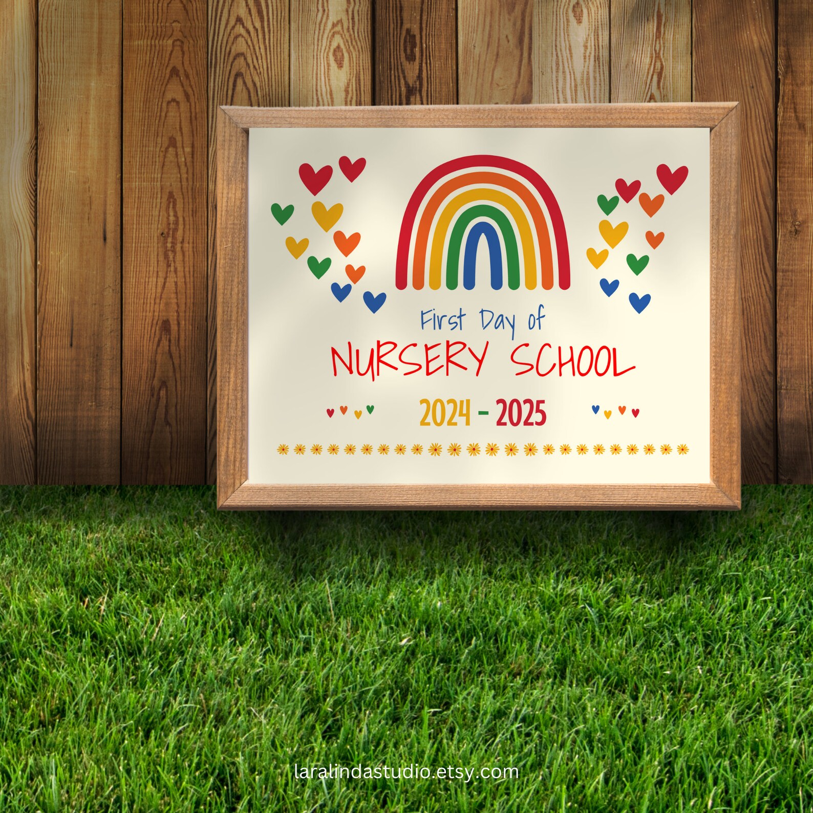 Printable First Day of Nursery and Last Day of Nursery Signs Nursery ...