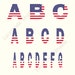 Svg Files for United States Flag Alphabet and Numbers USA Flag PNG ...