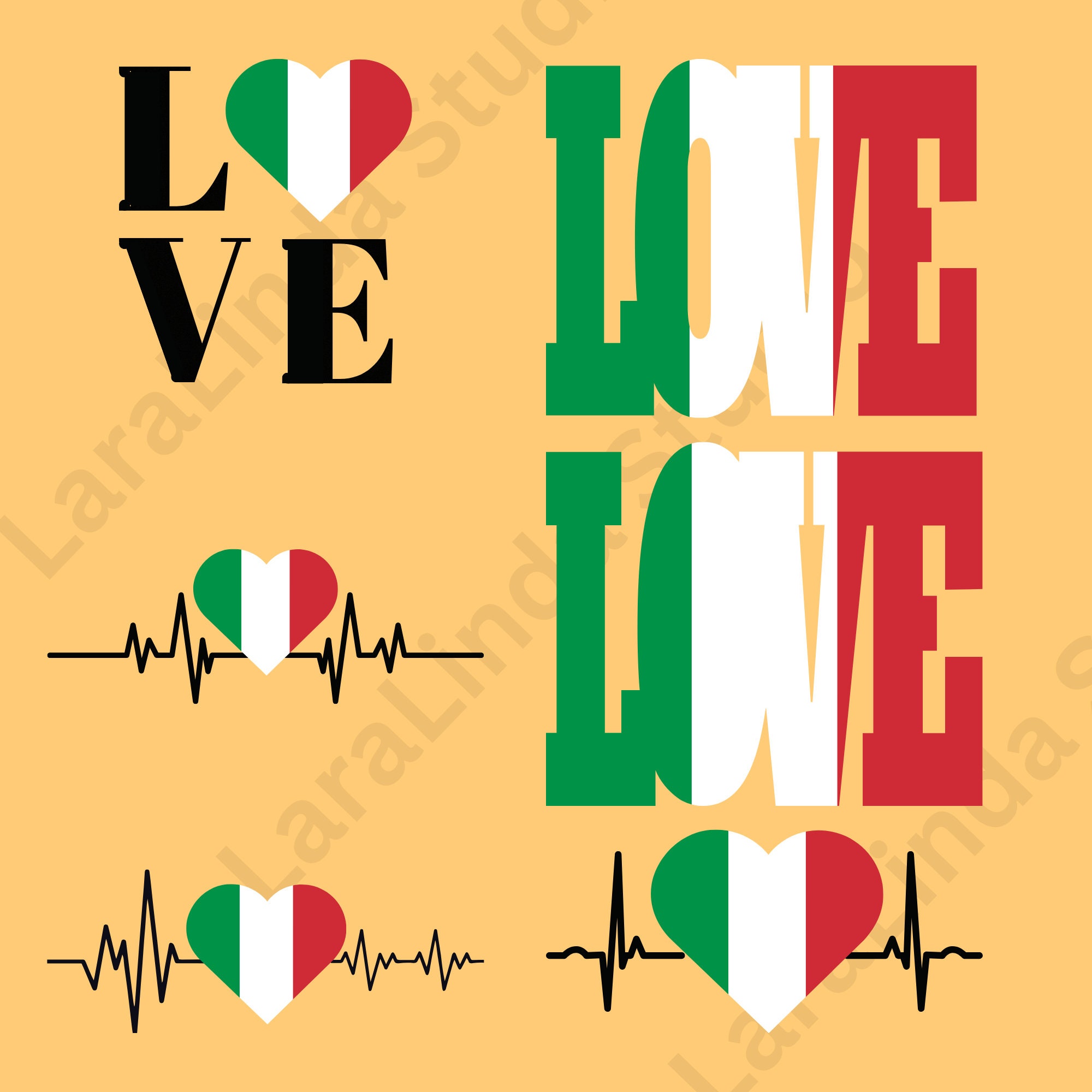 Italy Flag Bundle 53 SVG and PNG Files for Ready to Print Designs - Etsy