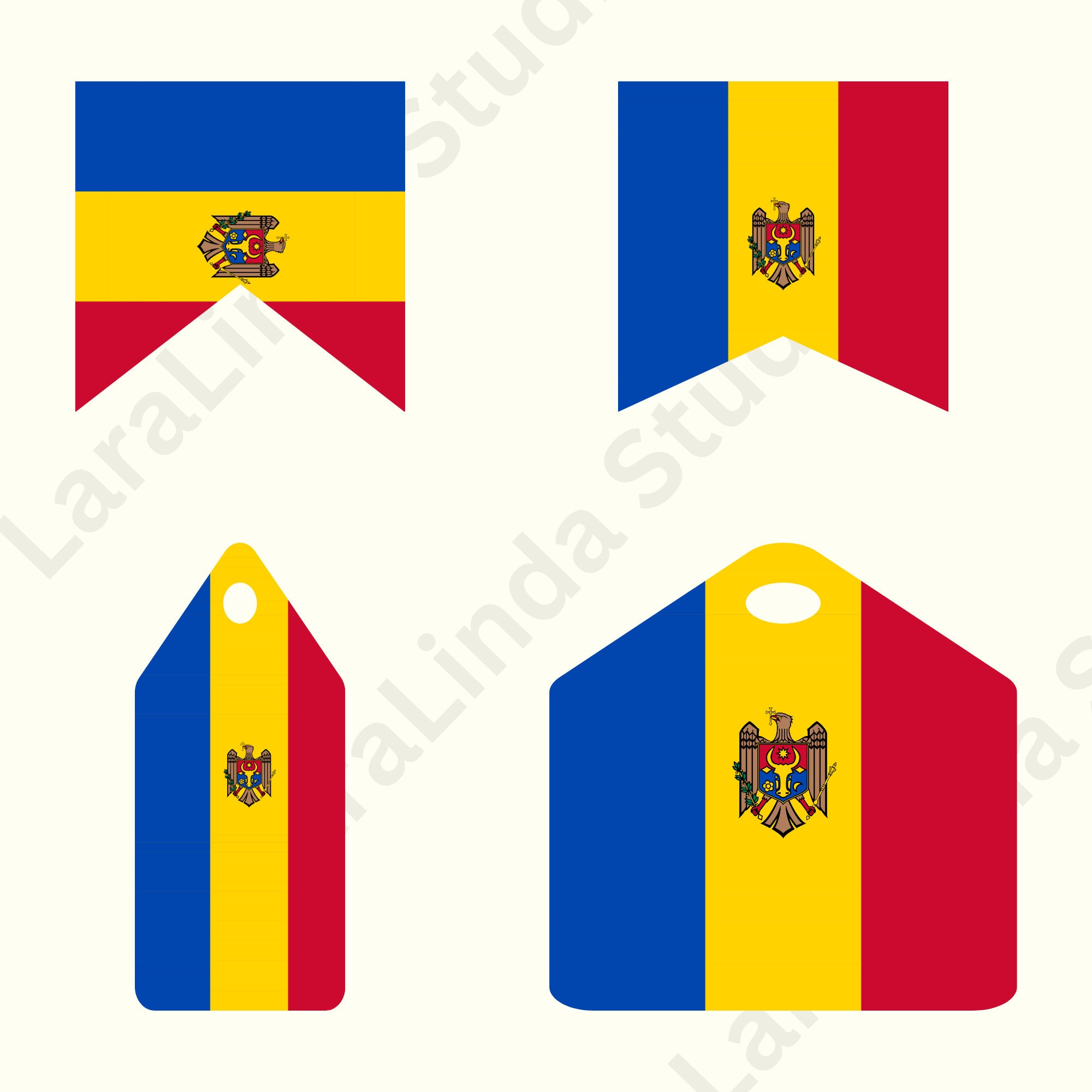 Moldova Flag Bundle 53 SVG and PNG Files for Ready to Print Designs - Etsy