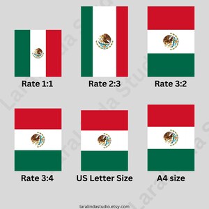 Mexico Flag Bundle 77 SVG & PNG Printable Files for Ready to Use ...