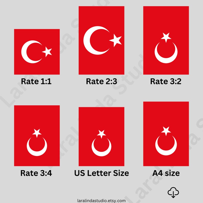 Turkey Flag Bundle 77 SVG & 77 PNG Printable Files for Ready to Use ...