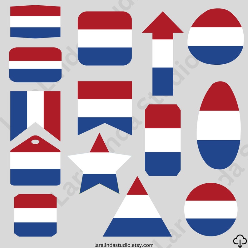 Netherlands Flag Bundle 77 SVG & PNG Printable Files for Ready to Use ...