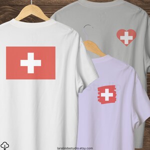 Switzerland Flag Bundle 77 SVG & PNG Printable Files for Ready to Use ...