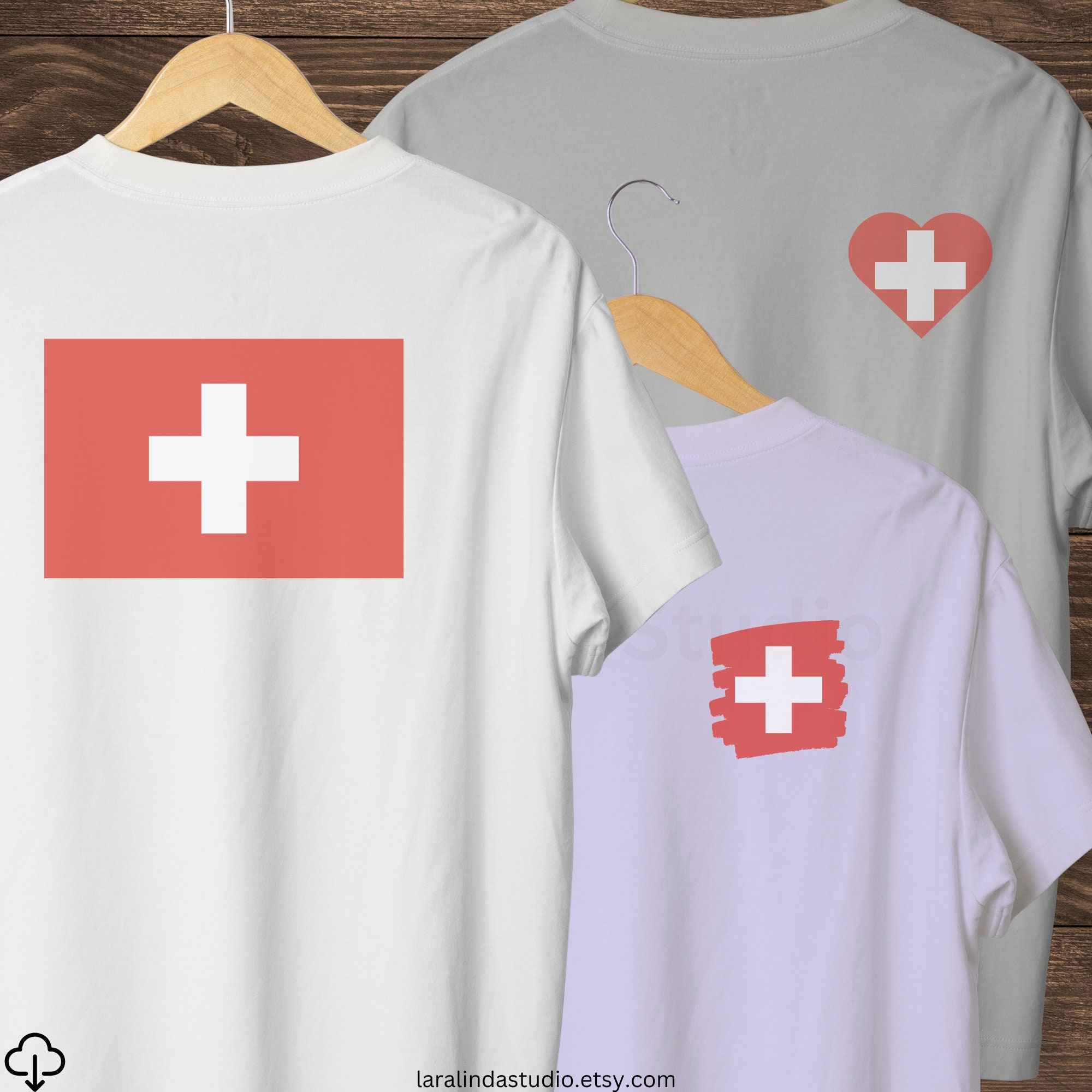Switzerland Flag Bundle 77 SVG & PNG Printable Files for Ready to Use ...