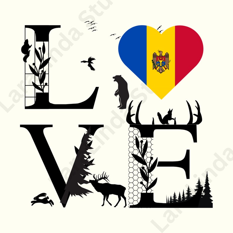 Moldova Flag Bundle 53 SVG and PNG Files for Ready to Print Designs - Etsy