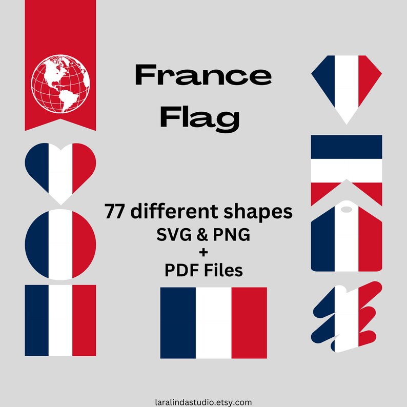 France Flag Bundle 77 SVG & PNG Printable Files for Ready to Use ...