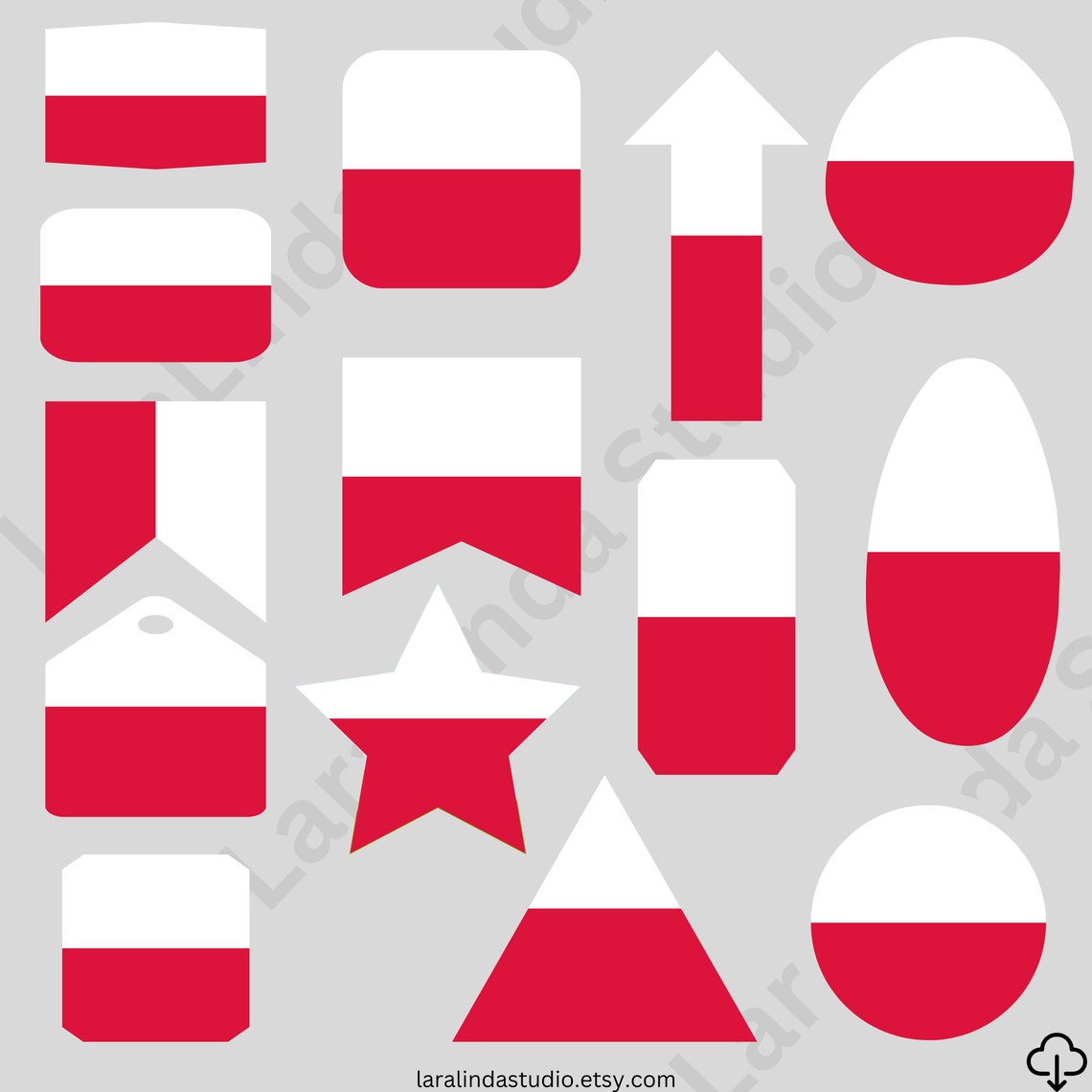 Poland Flag Bundle 77 SVG & PNG Printable Files for Ready to Use ...