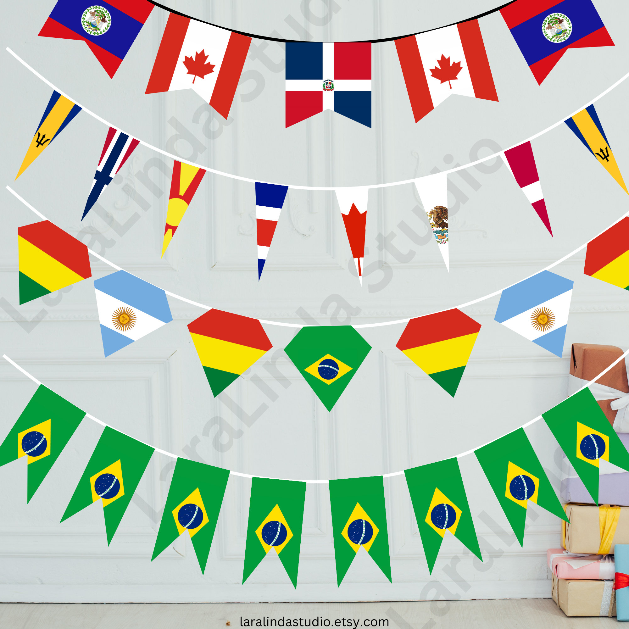 Brazil Flag Bundle 77 SVG & PNG Printable Files for Ready to Use ...