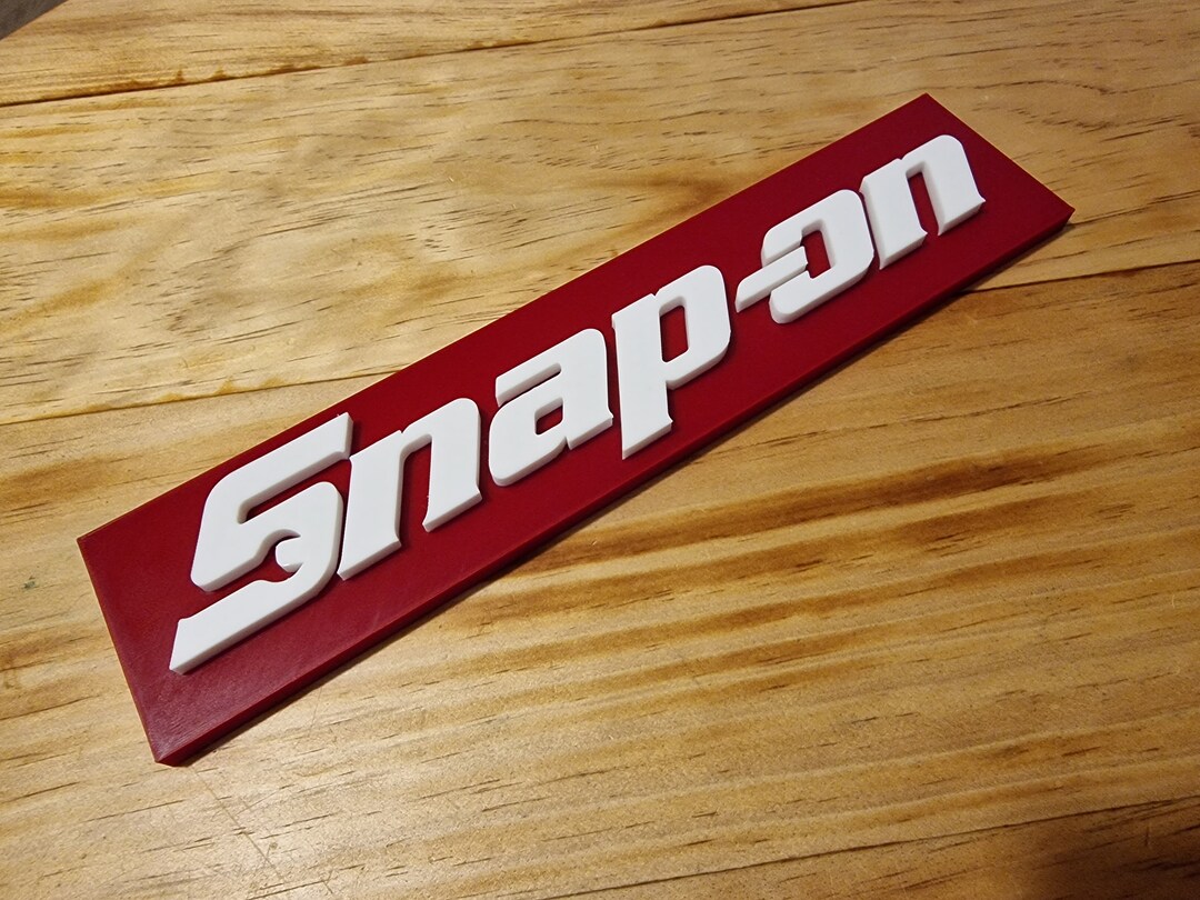 Snapon Embossed Sign Snap-on - Etsy