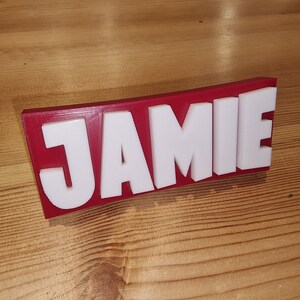 Game-inspired 3D Nameplate: Personalized Gaming Decor Perfect for Gamer ...