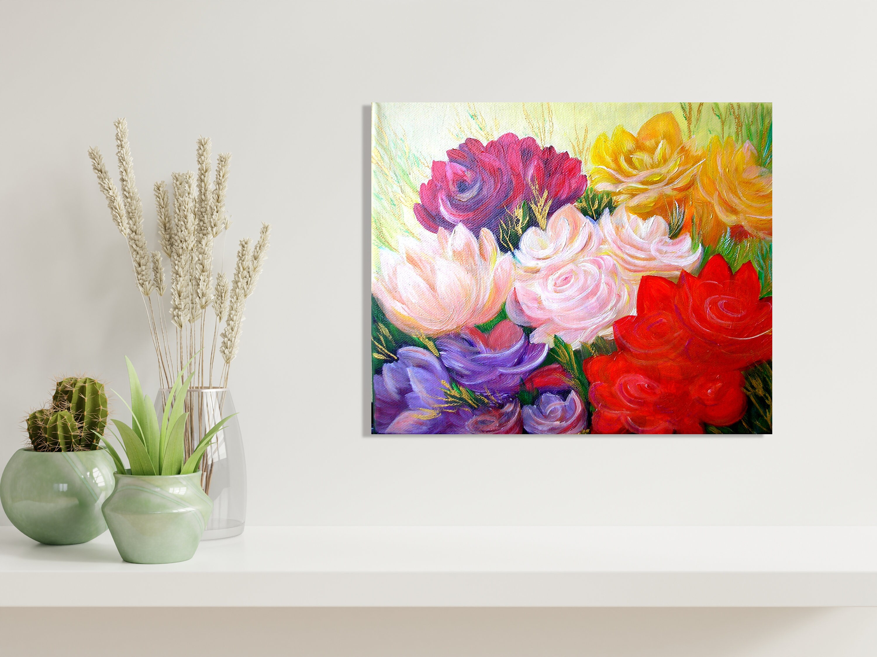 Original Oil Painting colors of Summers Oil Painting. Oil on Canvas ...