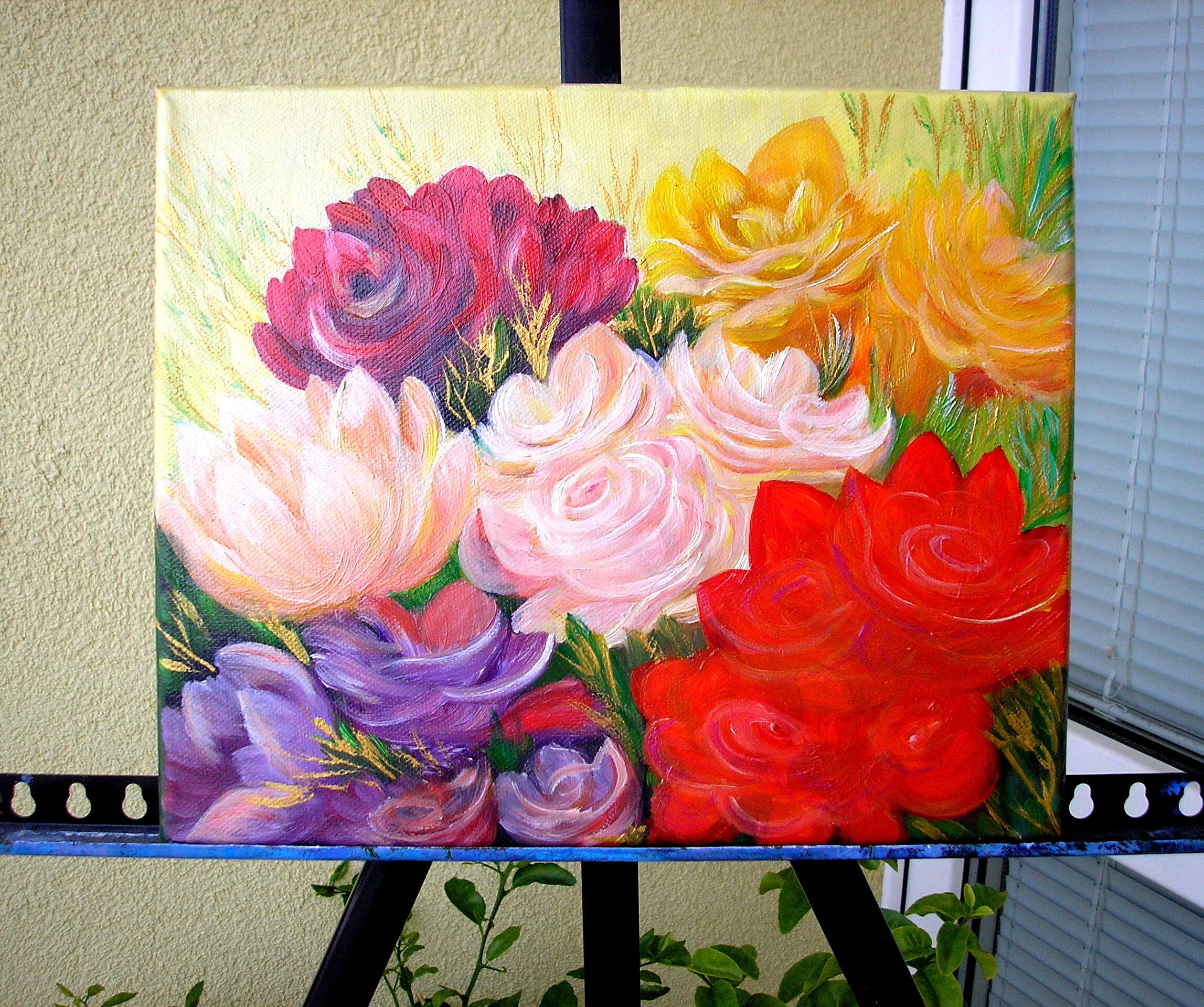 Original Oil Painting colors of Summers Oil Painting. Oil on Canvas ...