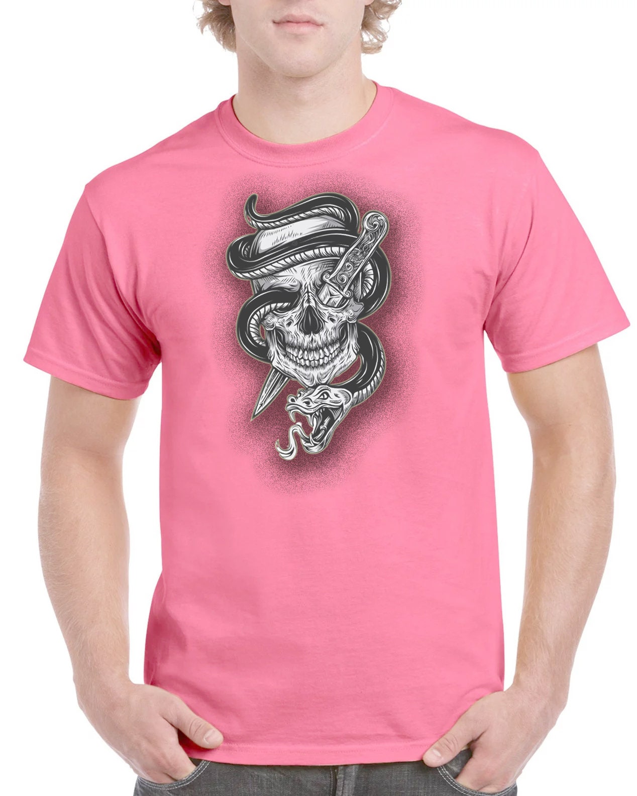 Skull With Snake Caption Digital Design for T Shirt - Etsy