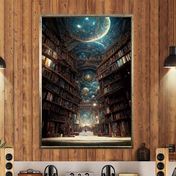 Library Wall Art - Etsy