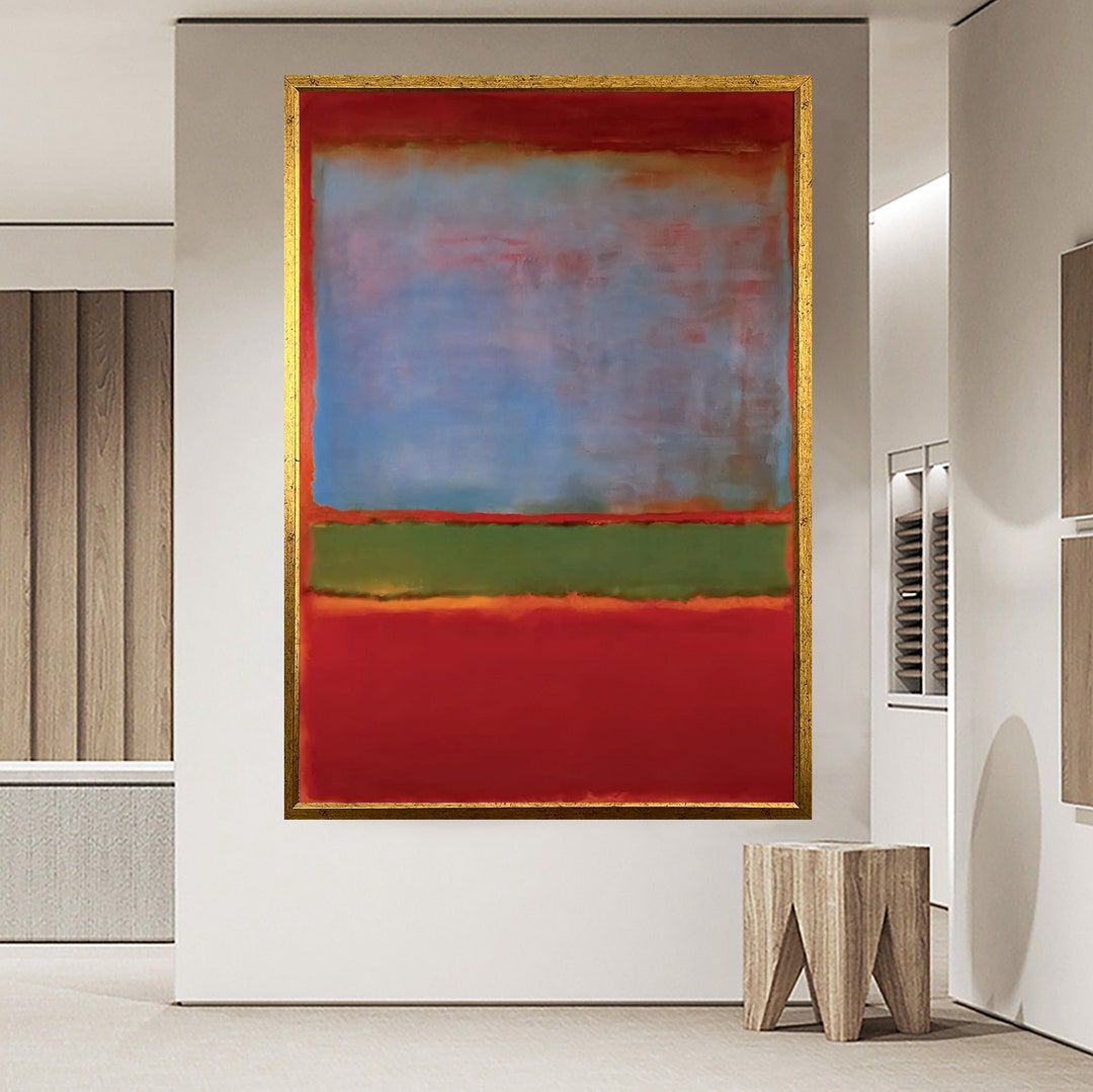 Mark Rothko Blue Green Black Canvas Wall Art, Mark Rothko Vintage ...