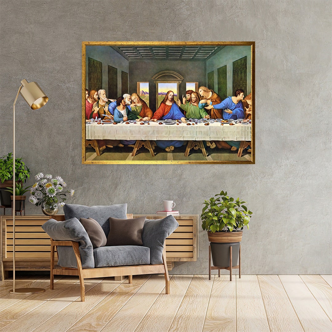 Dinner Canvas Wall Art, Jesus of Dinner Canvas Print Home Decor ...