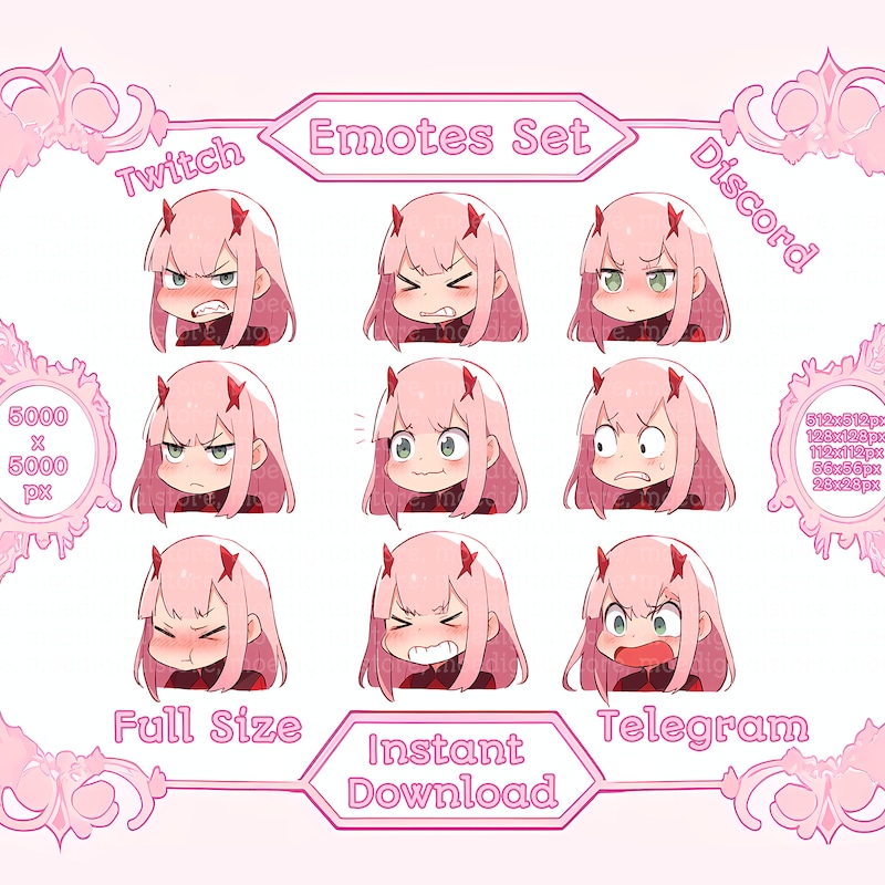 Zero Two Stickers - Etsy