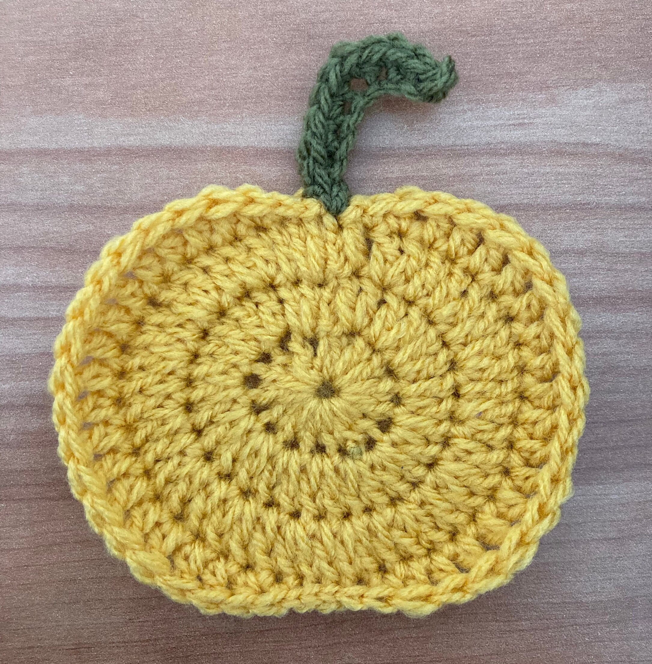 Crochet Fall Pumpkin Coaster, Halloween Coasters, Fall Coasters, Autumn ...