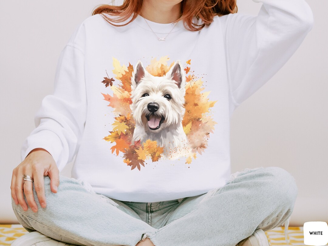 Comfort Colors® Fall Westie Sweatshirt, Joyful Fall West Highland White ...