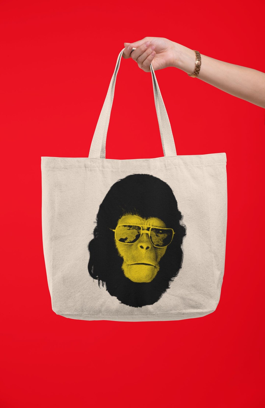 Planet of the Apes Canvas Tote Bag: Retro Sci-fi Movie Gift - Etsy