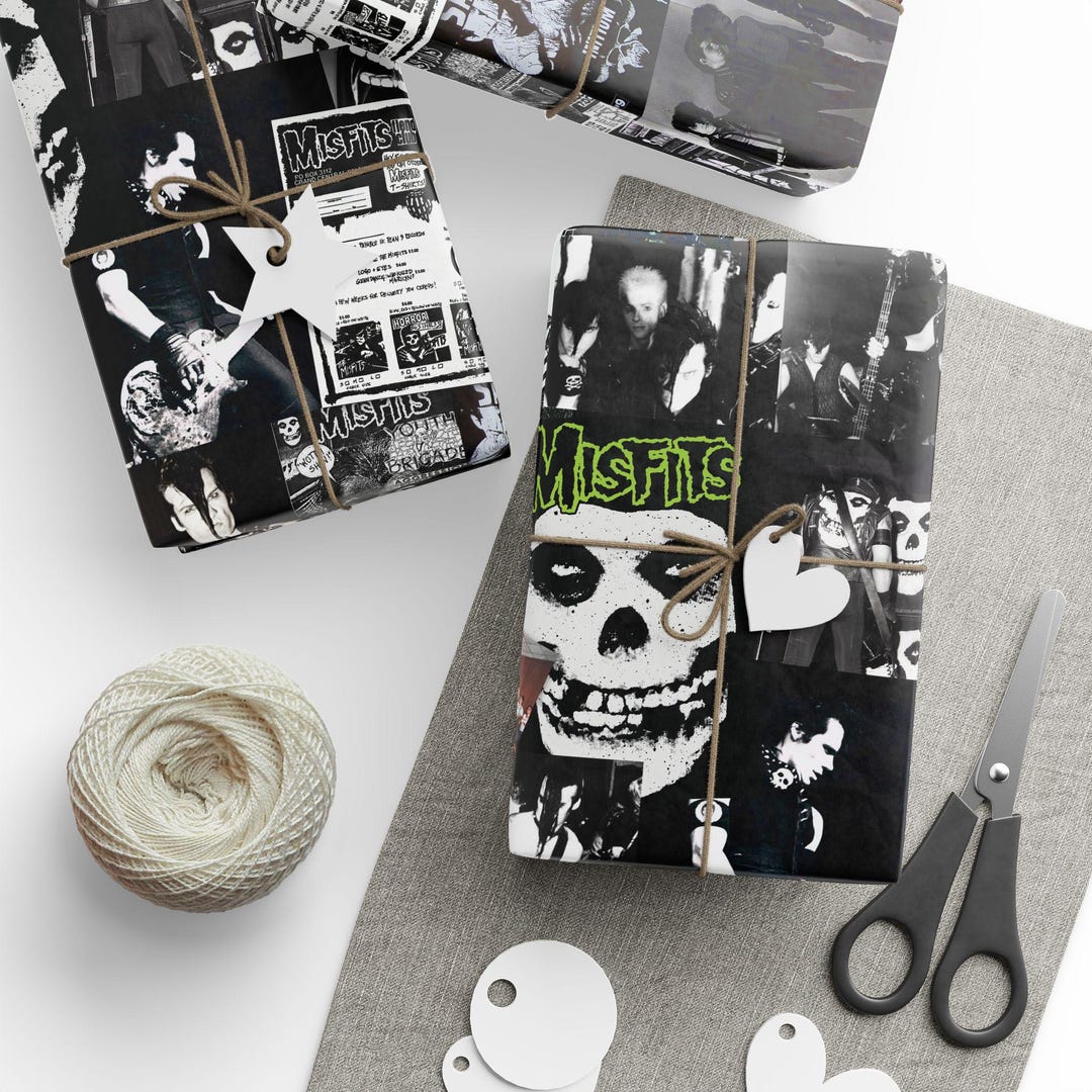 Misfits Wrapping Paper | Horror Punk Holiday Wrap - Etsy
